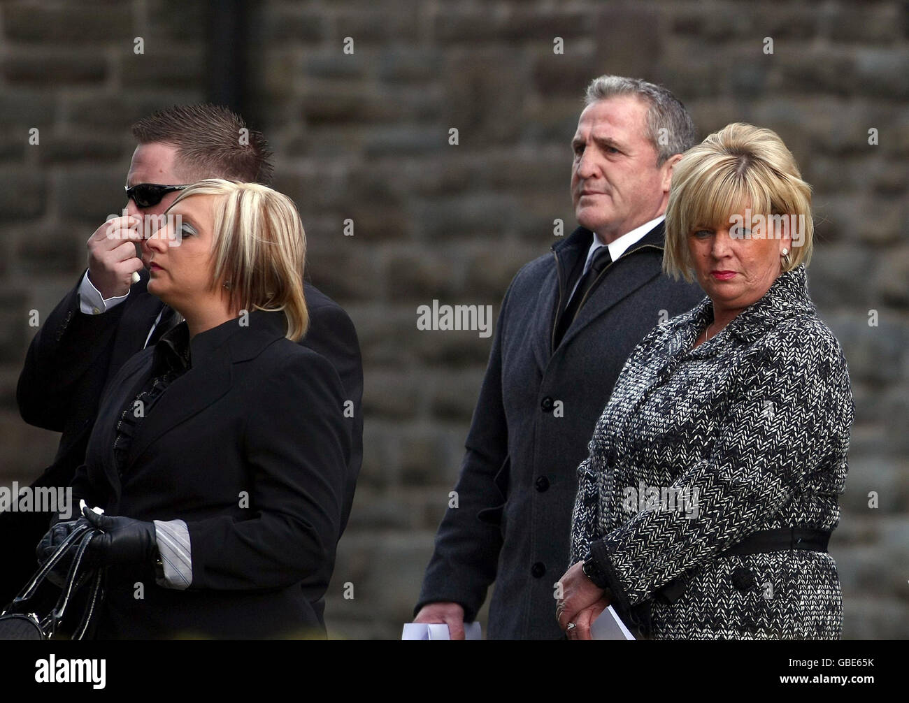 (left to right) Jaden Mack's parents Chris and Alexandra, an ...