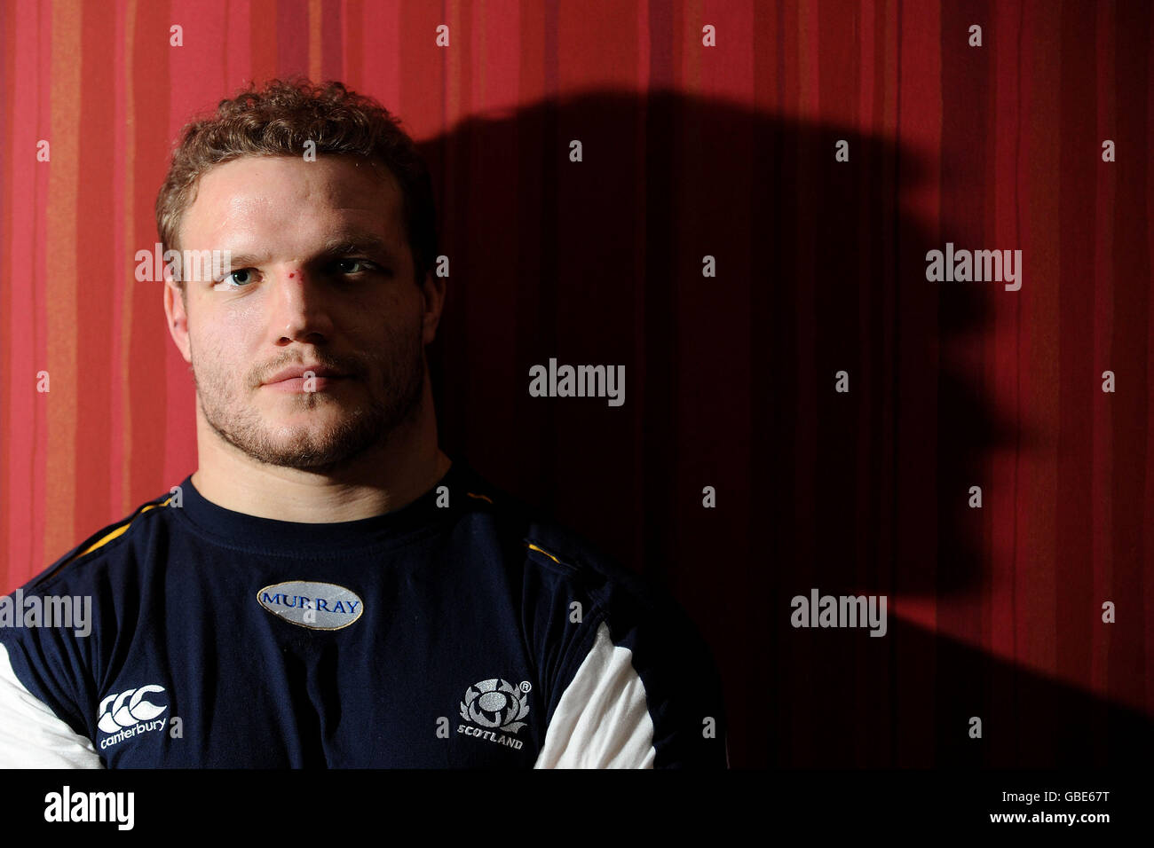 Scotland Rugby star Euan Murray at Novotel in Edinburgh Park Stock ...