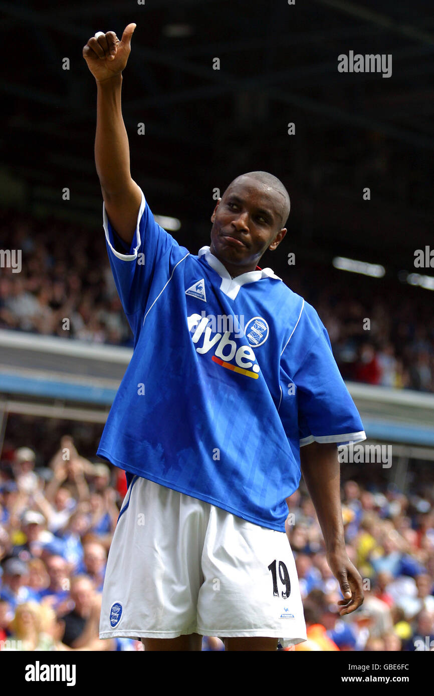 Birmingham citys clinton morrison celebtates his goal against ...