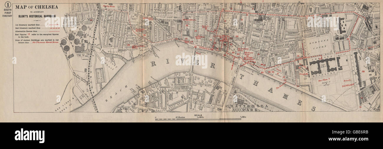 Chelsea map hi-res stock photography and images - Alamy