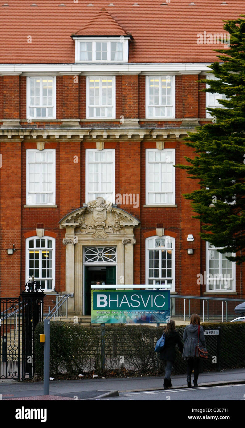 A general view of Brighton, Hove and Sussex Sixth Form College in Hove ...