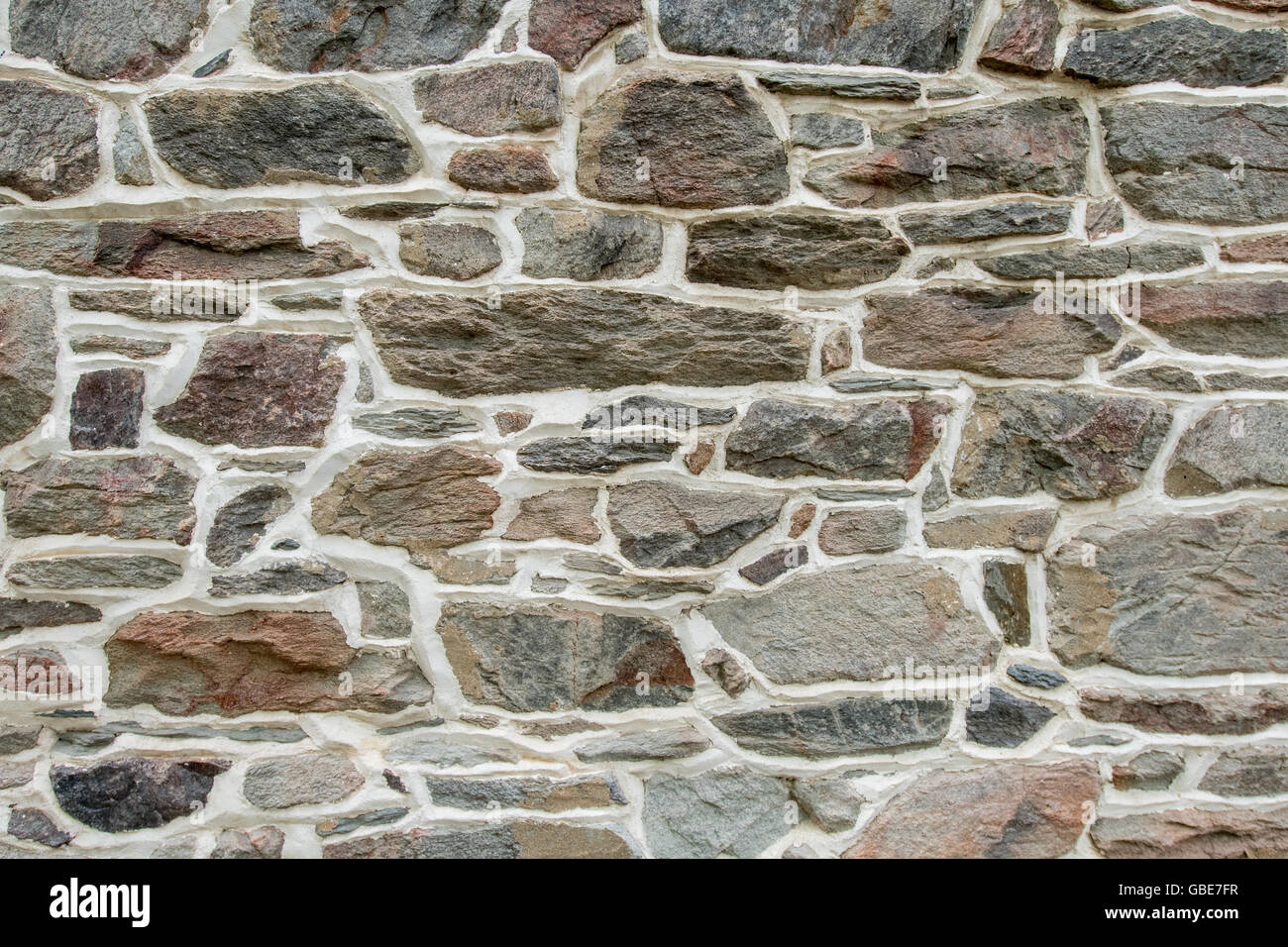 Brown Stone Wall with Plaster Background image Stock Photo - Alamy