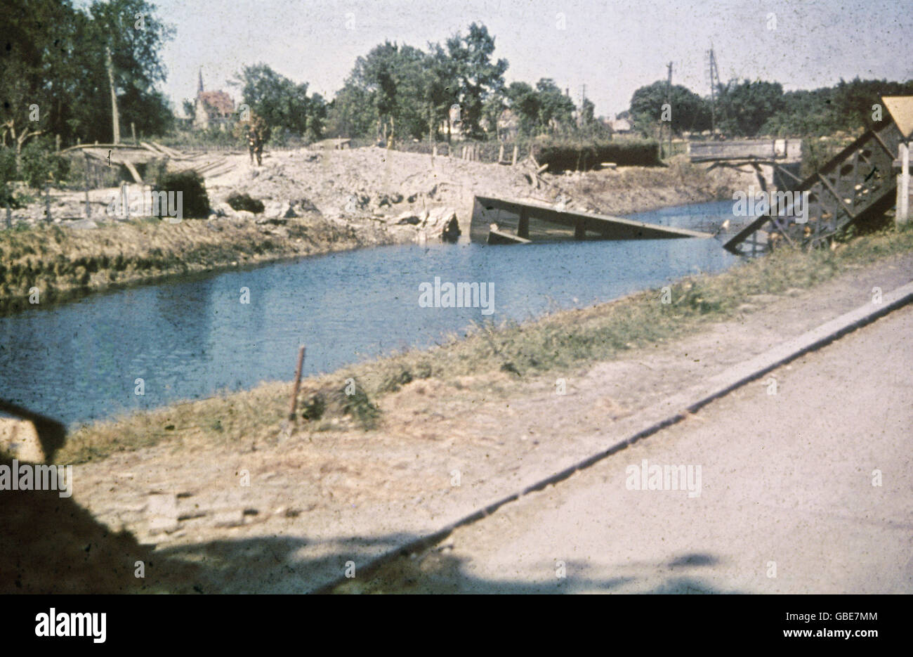 events, Second World War / WWII, France, destroyed bridge, Battle of ...