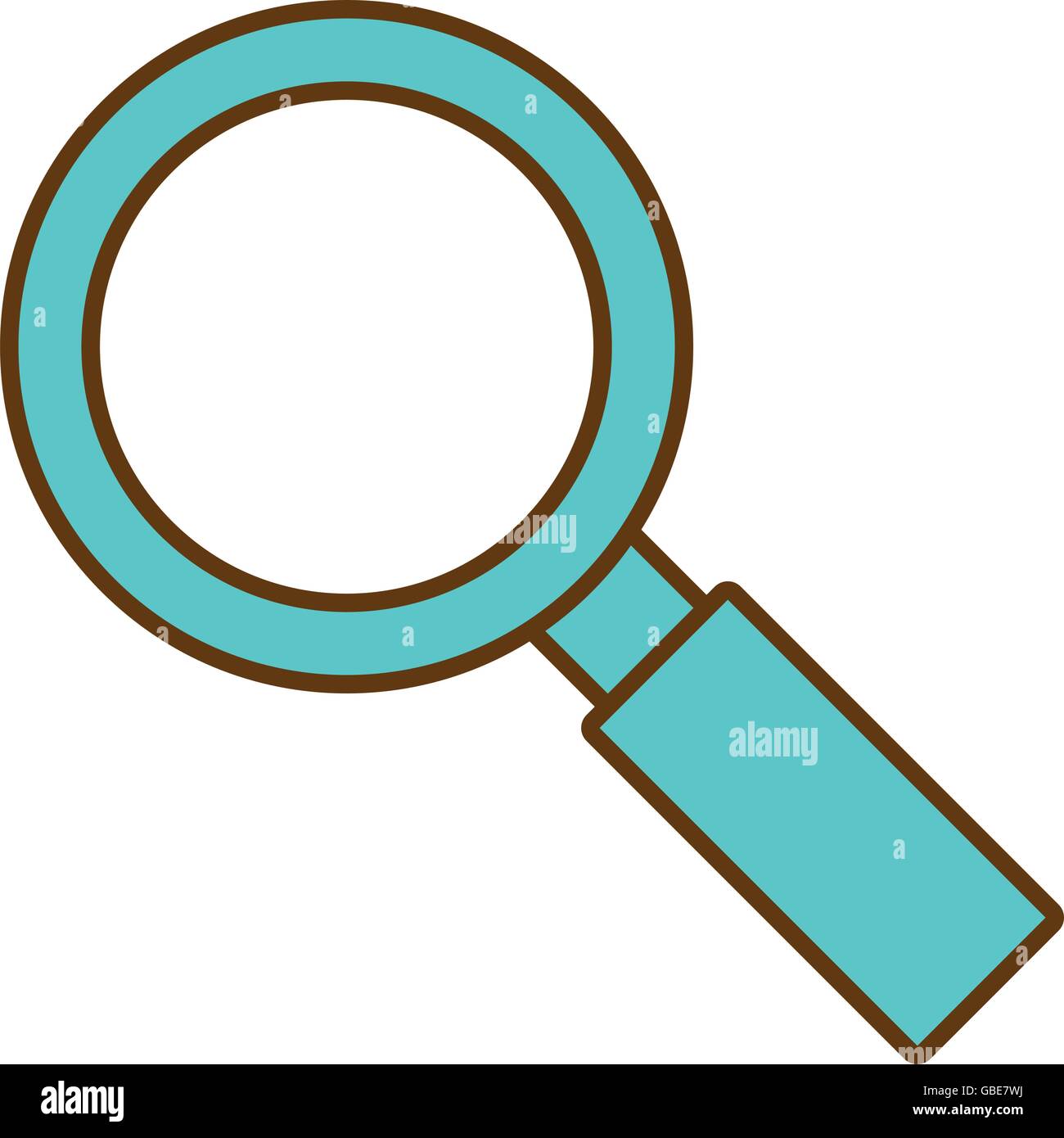 Magnifying glass isolated icon design Stock Vector Image & Art - Alamy
