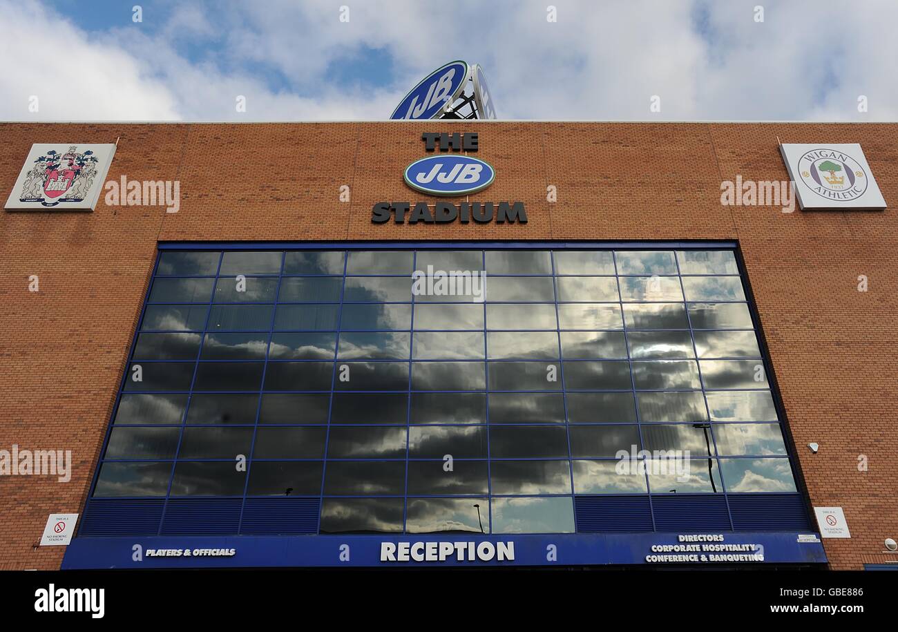 A view outside the jjb stadium hi-res stock photography and images - Alamy