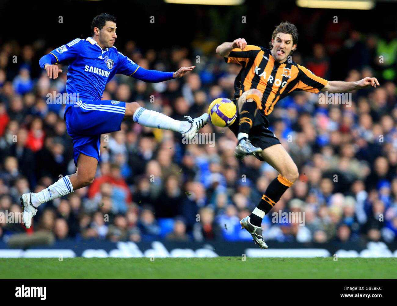 Chelsea's Ricardo Quaresma and Hull City's Samuel Ricketts battle for ...