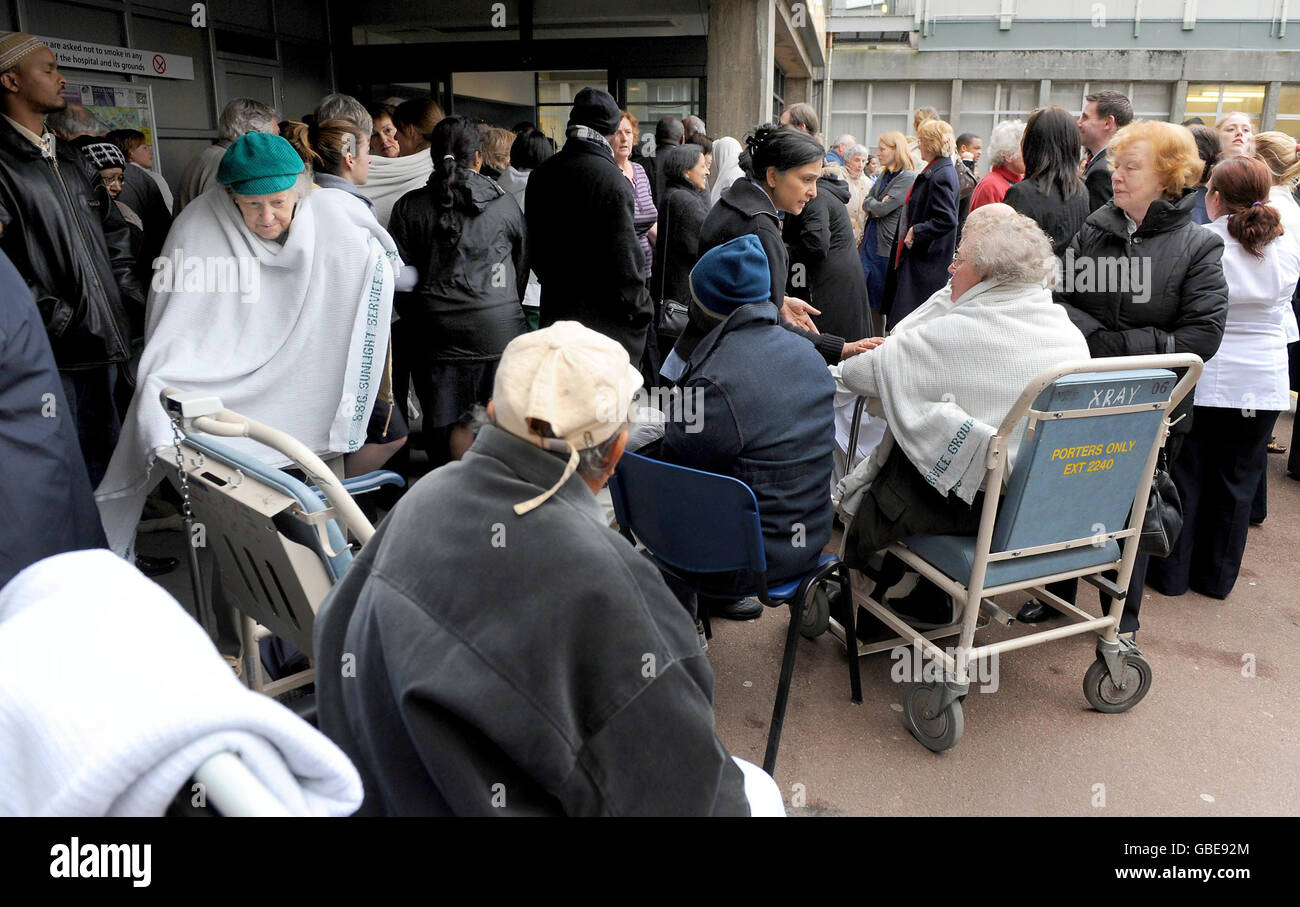 Fire at Northwick Park hospital in Harrow Stock Photo - Alamy