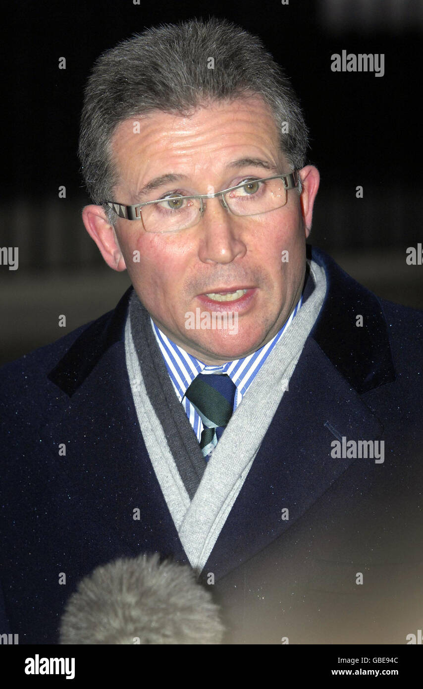 Victor Barker, who lost a relative in the Omagh Bombing, speaks to the ...