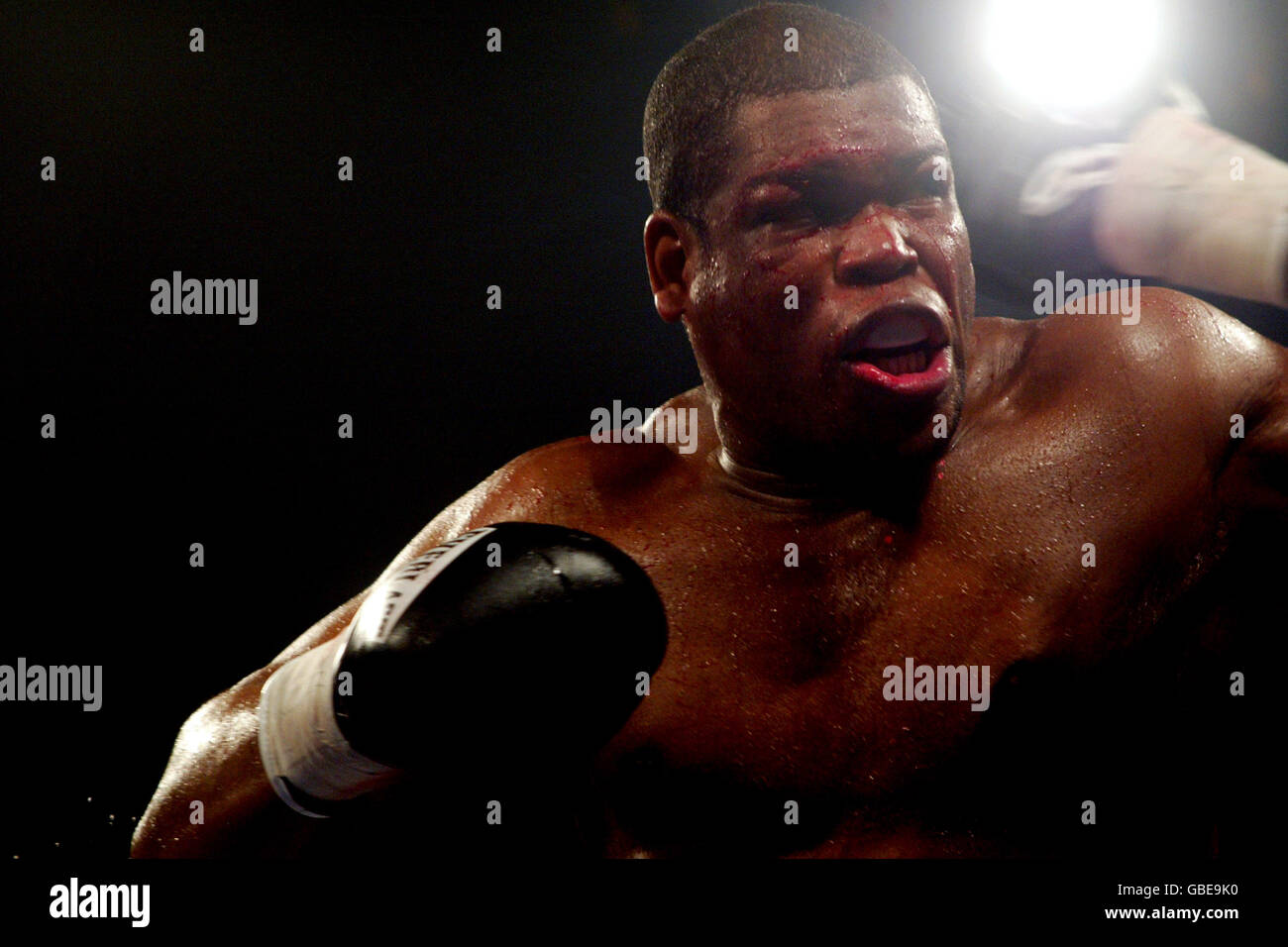 Richel hersisia throws a strong left hook at audley harrison hi-res ...
