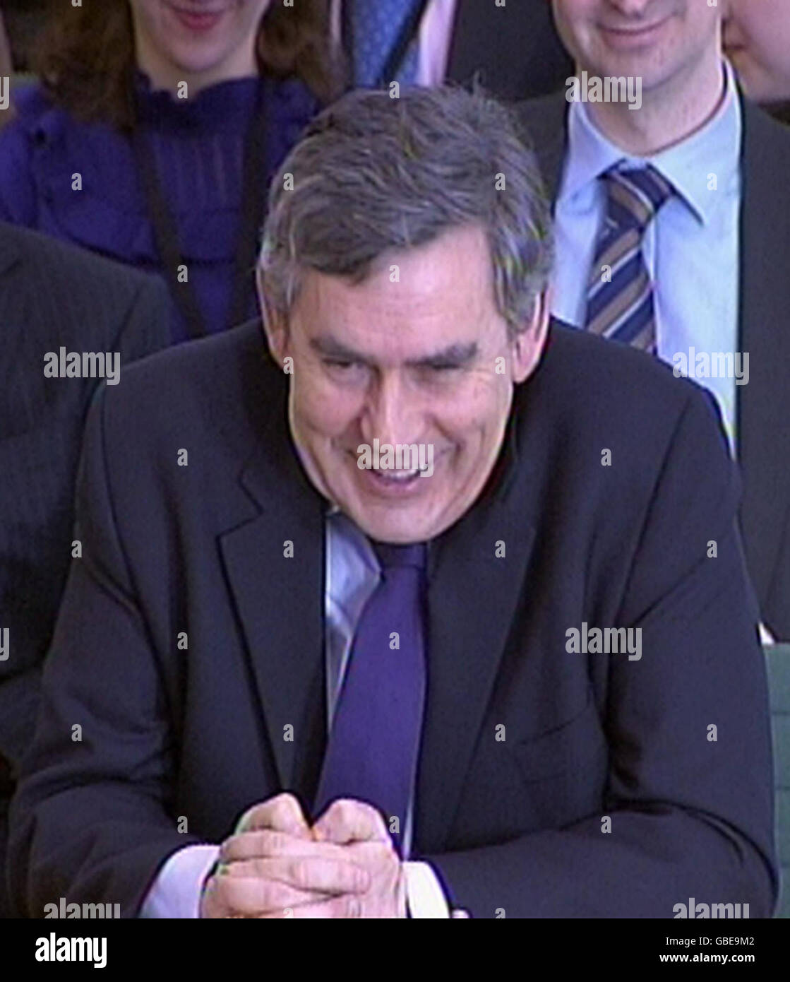 Politics sitting smiling gordon brown hi-res stock photography and ...