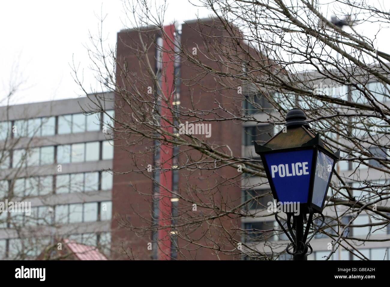 A general view of Greater Manchester Police HQ, Chester House Stock ...