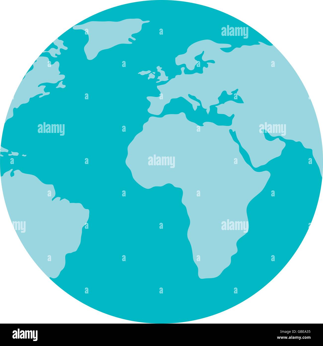 World earh map isolated icon Stock Vector Image & Art - Alamy
