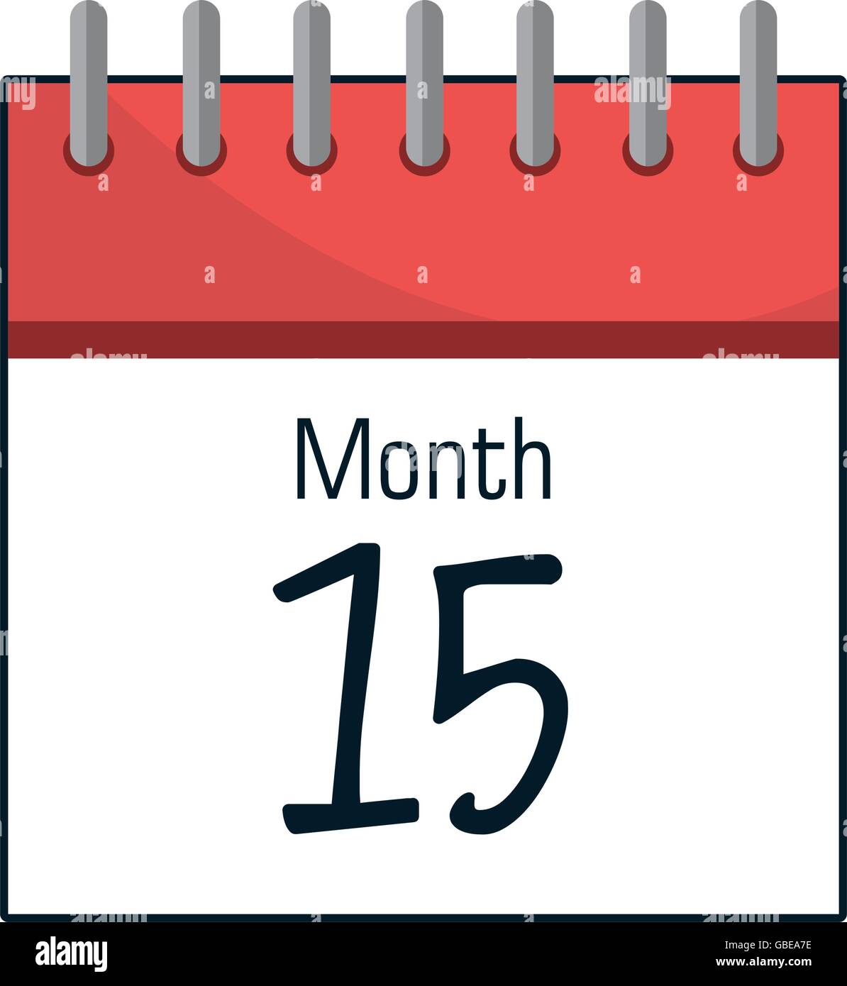 Calendar showing month and day Stock Vector Image & Art - Alamy