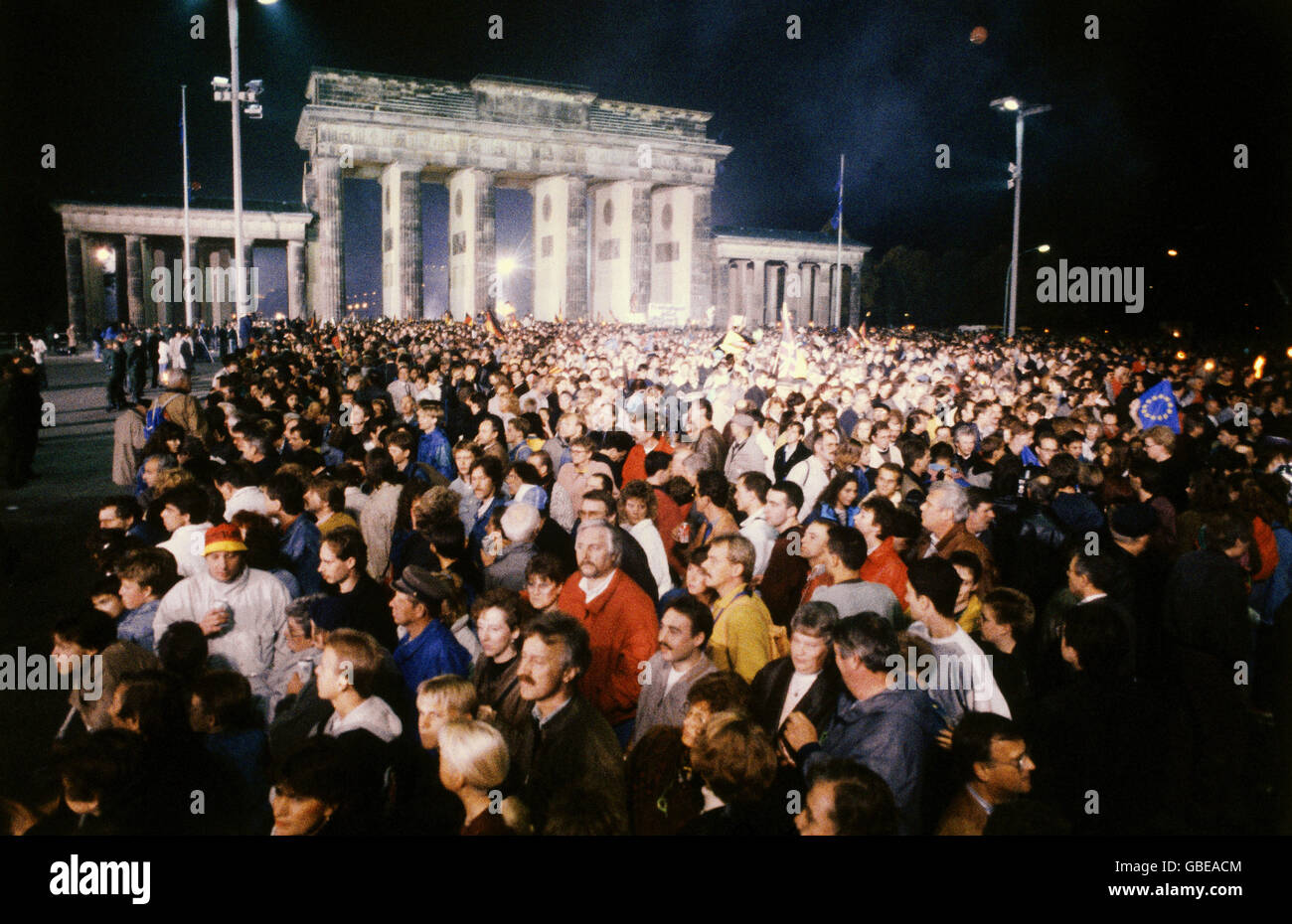 Geography travel germany reunification 3 10 1990 hi-res stock ...