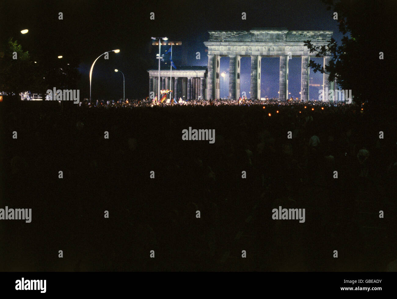 Geography travel germany reunification 3 10 1990 hi-res stock ...