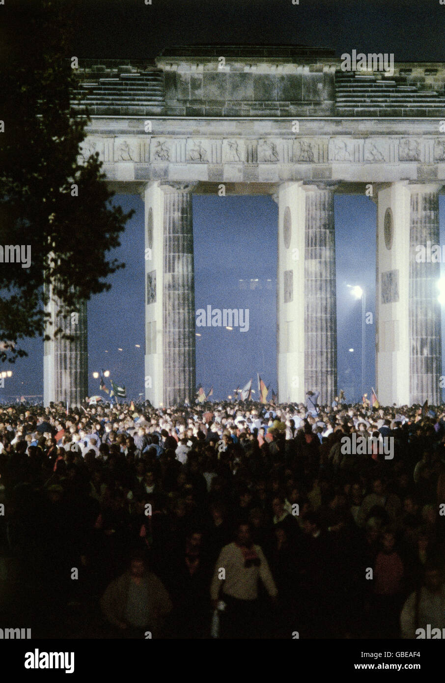 Geography travel germany reunification 3 10 1990 hi-res stock ...