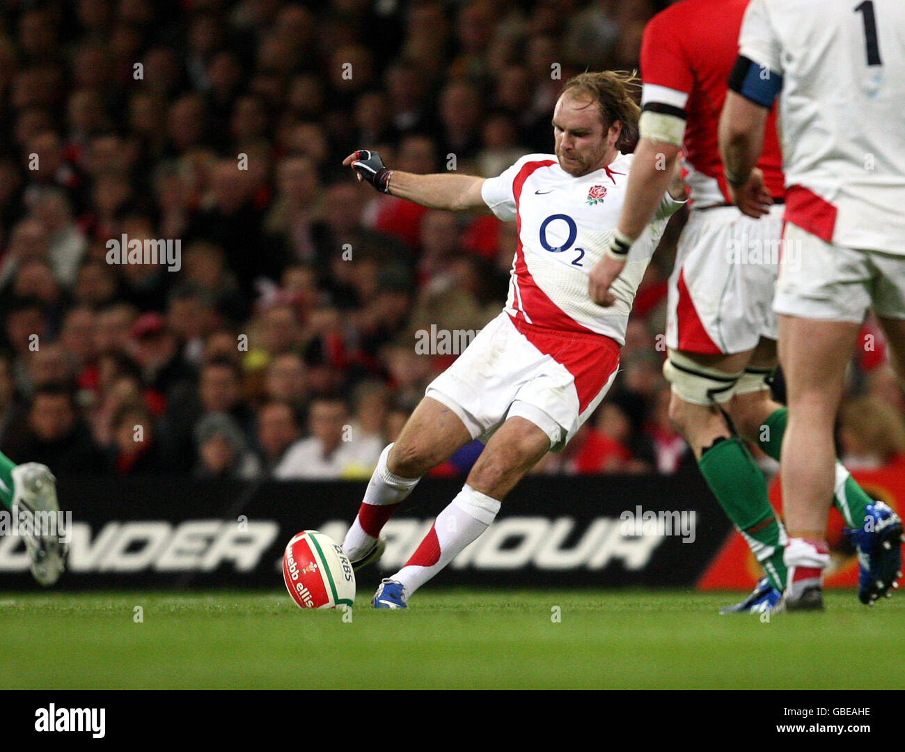 Sport rugby union action kicking stadium hi-res stock photography and ...
