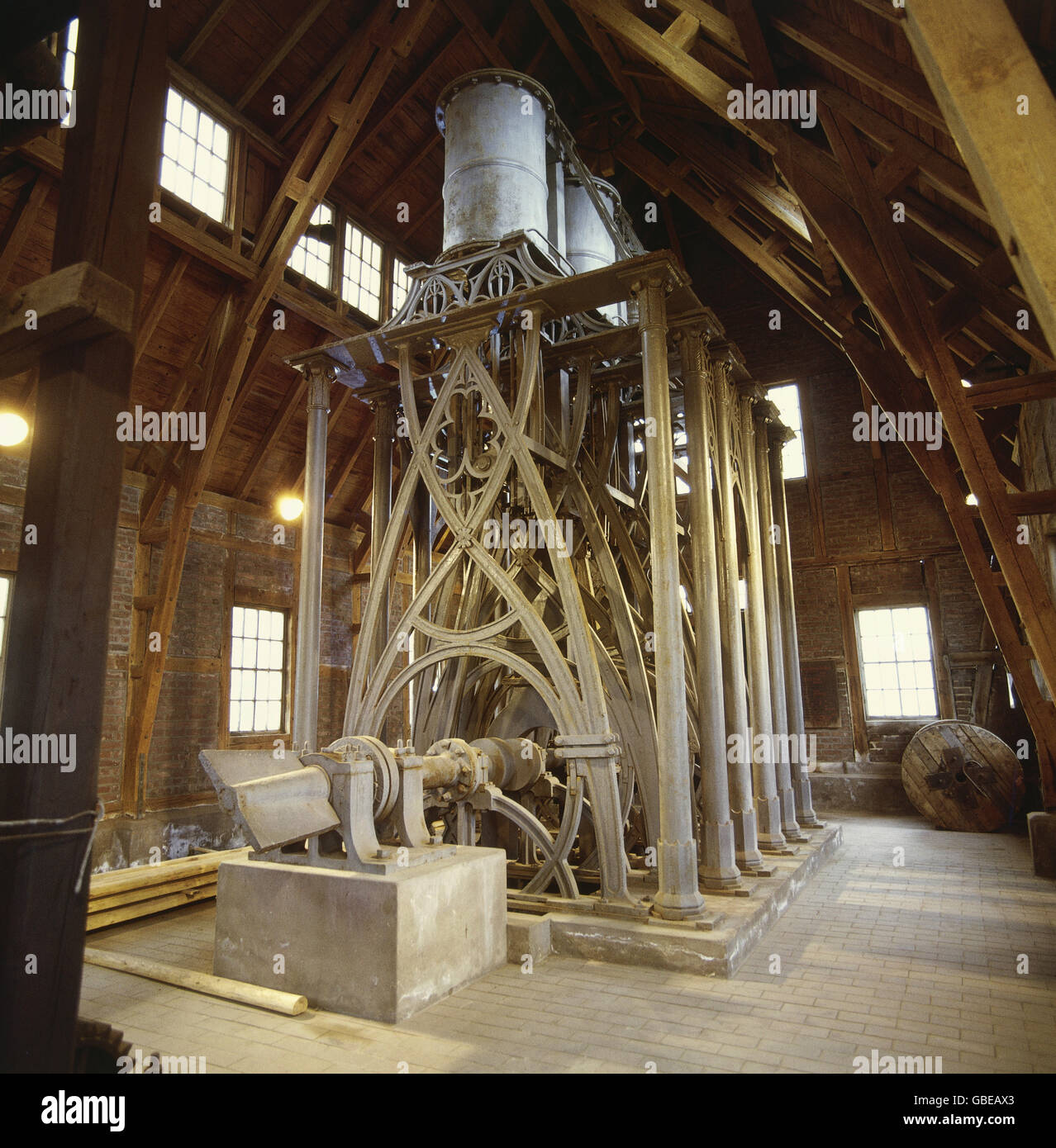 technics, mining ventilation, neo-Gothic style, blast furnace ...
