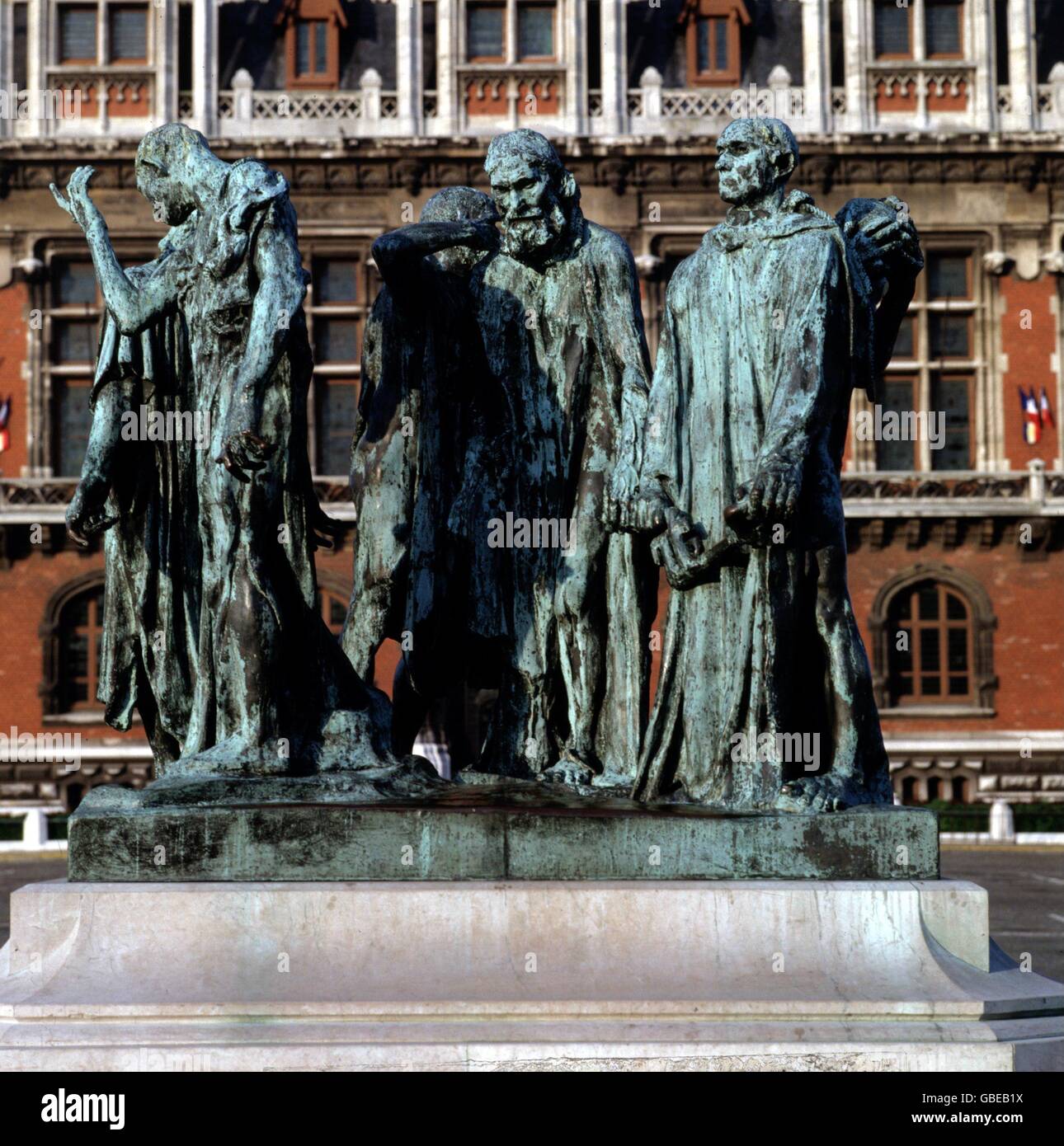 fine arts, Rodin, Auguste (1840 - 1917), sculpture, "The Burghers of ...