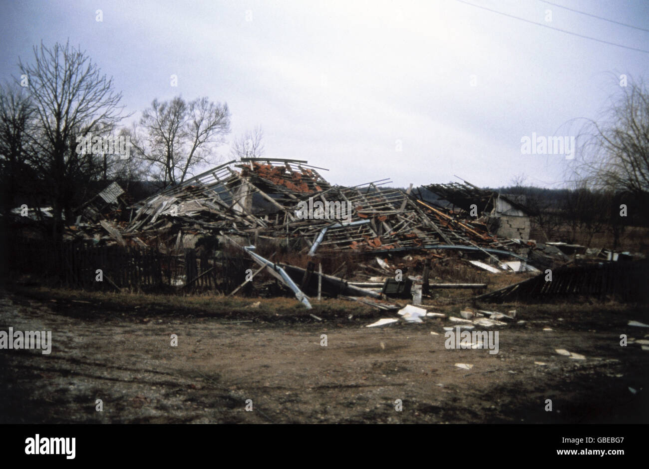events, Croatian War of Independence 1991 - 1995, destroyed house ...