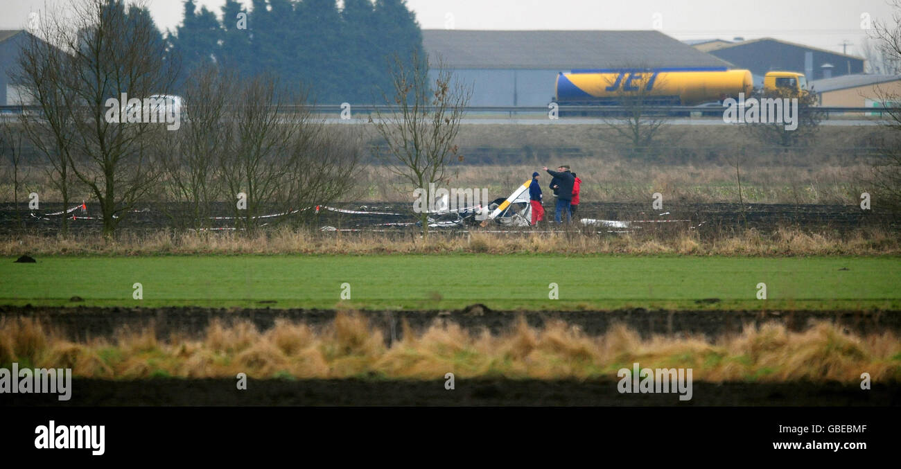 Helicopter crash site wreckage hi-res stock photography and images - Alamy