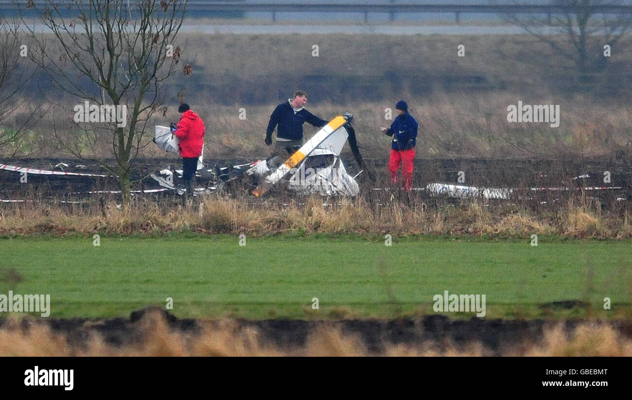 Helicopter crash site wreckage hi-res stock photography and images - Alamy