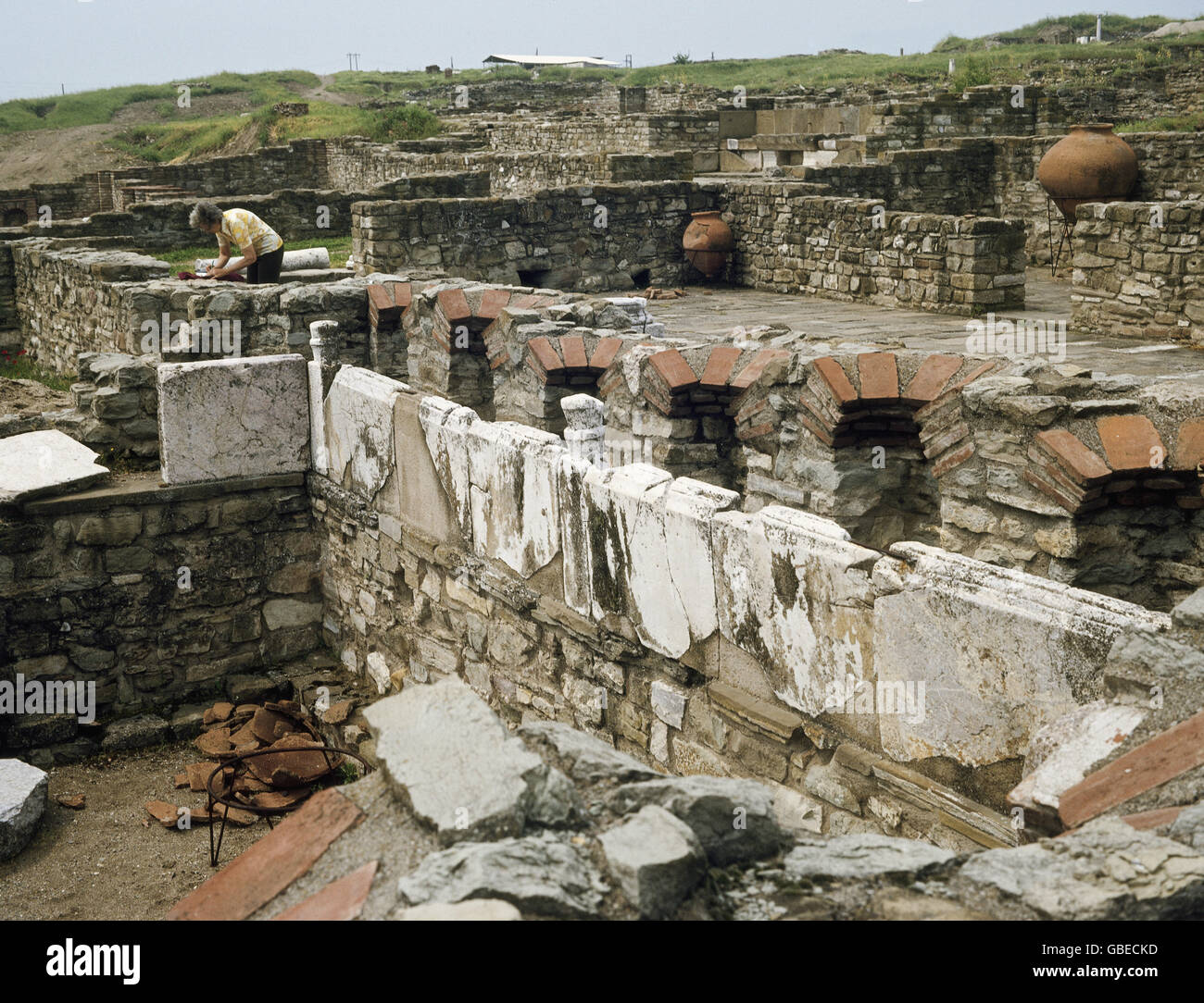 geography / travel, Yugoslavia, Roman ruins, "The House of Psalms" of ...