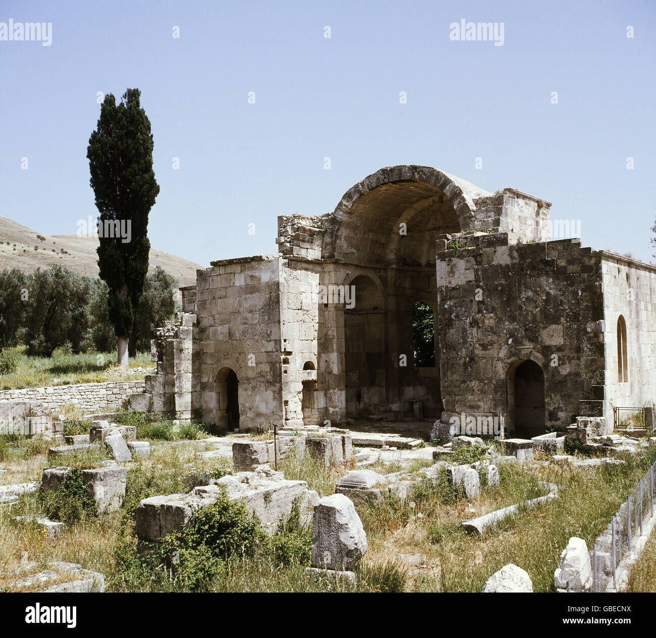 geography / travel, Greece, Crete, Gortyn, church of Saint Titus, circa ...