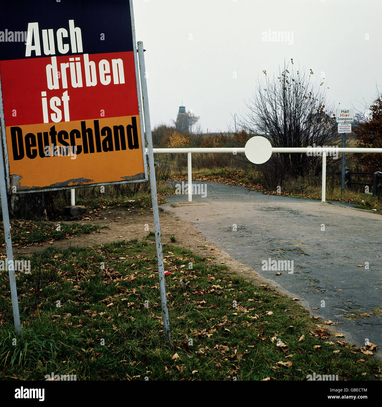 geography / travel, Germany, border, inner German border, signboard ...