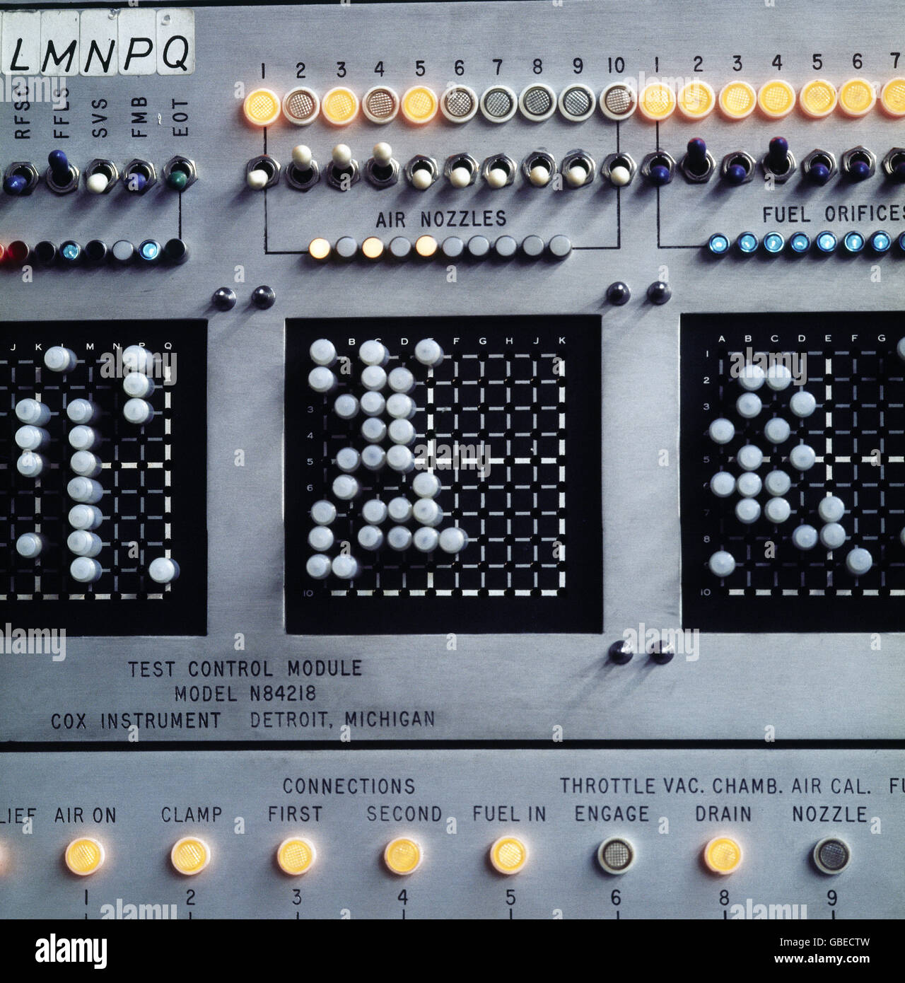 computing / electronics, 1970s, detail, test control module, Additional ...