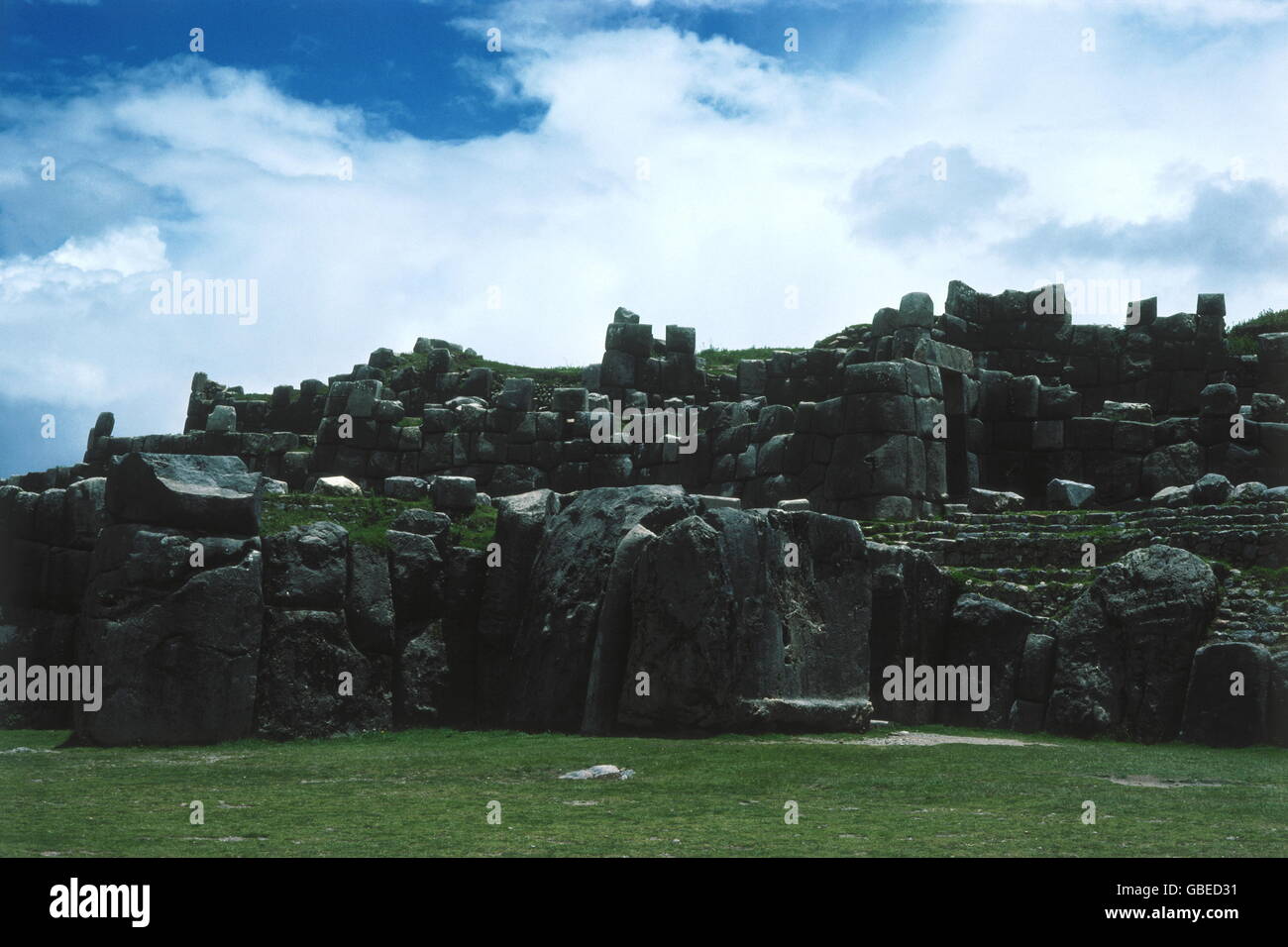 geography / travel, Peru, Sacsayhuaman, Inca fortress near Cuzco, built ...