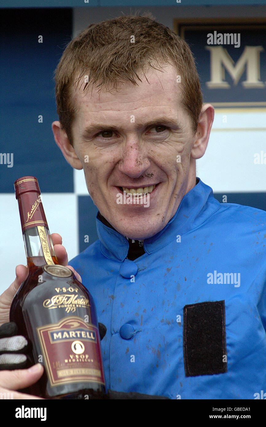 Tony McCoy, winner of the Martell Cognac Maghull Novices' Steeple Chase ...