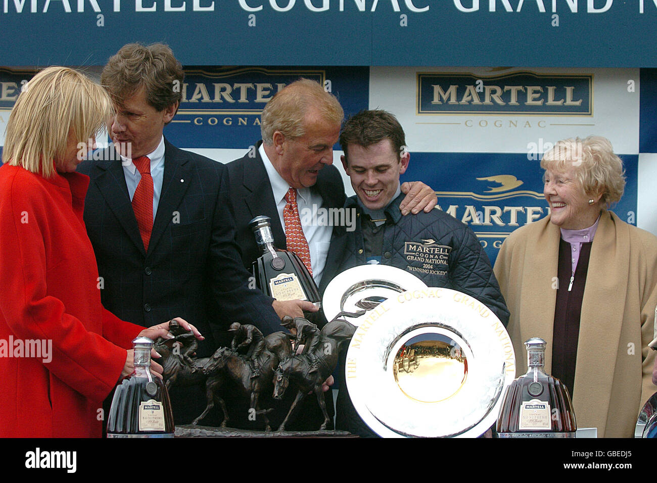 To victory in the martell cognac grand national steeplechase hi-res ...