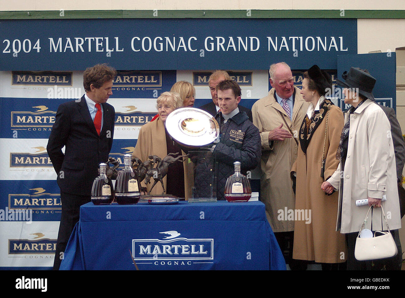 The victors of the Martell Cognac Grand National Steeple Chase ...