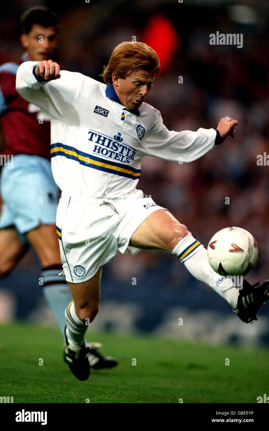 SOCCER. GORDON STRACHAN, LEEDS UNITED Stock Photo - Alamy