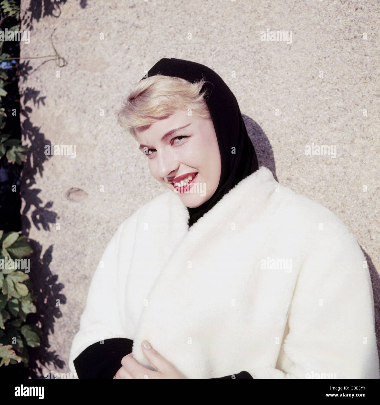 fashion, 1950s, ladies' fashion, winter collection, woman wearing black ...