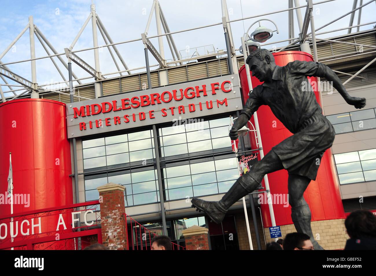 General view of the Riverside Stadium, home to Middlesbrough Football ...