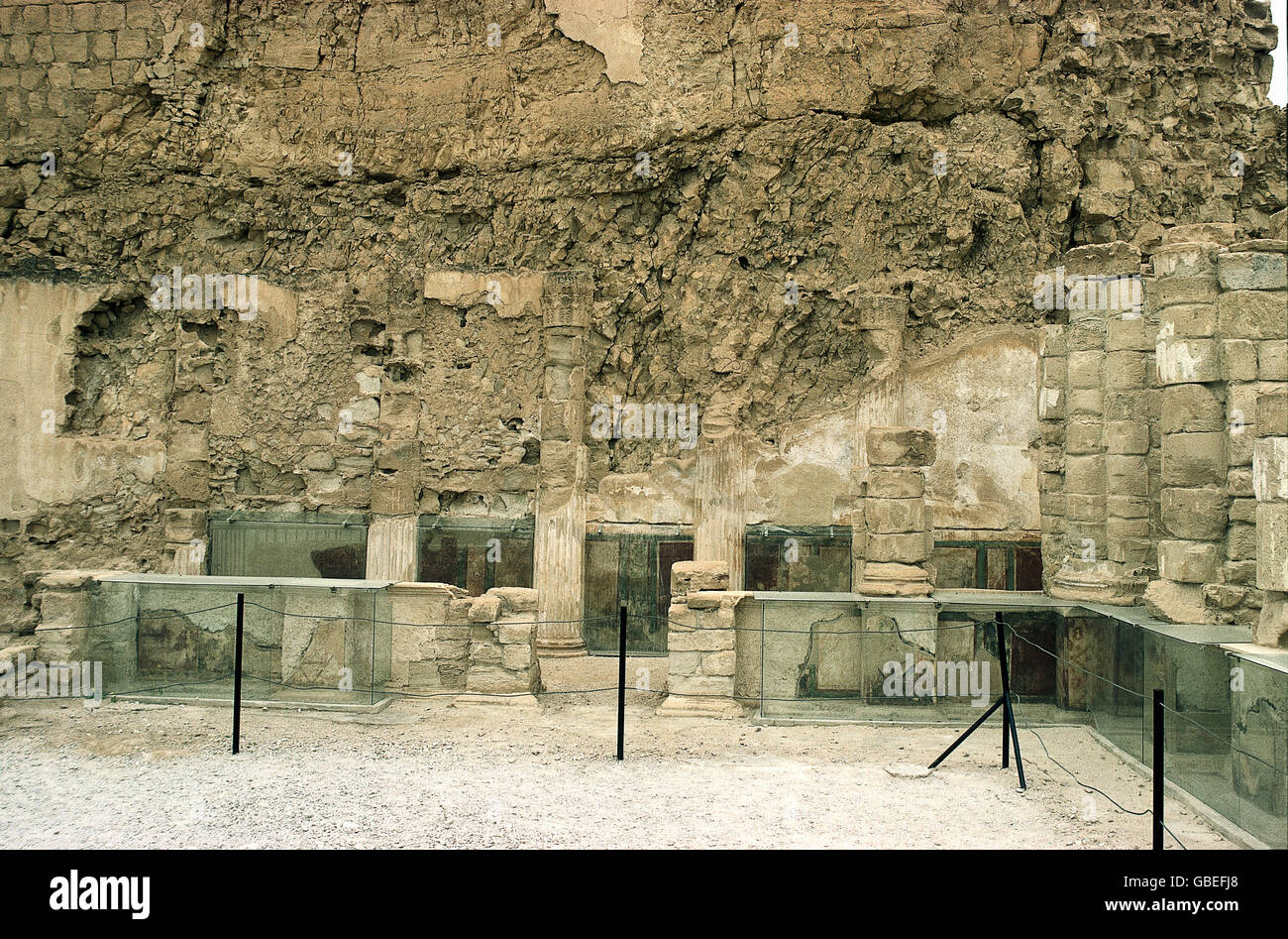 geography / travel, Israel, Masada, fortress, built: 37 - 31 BC under ...