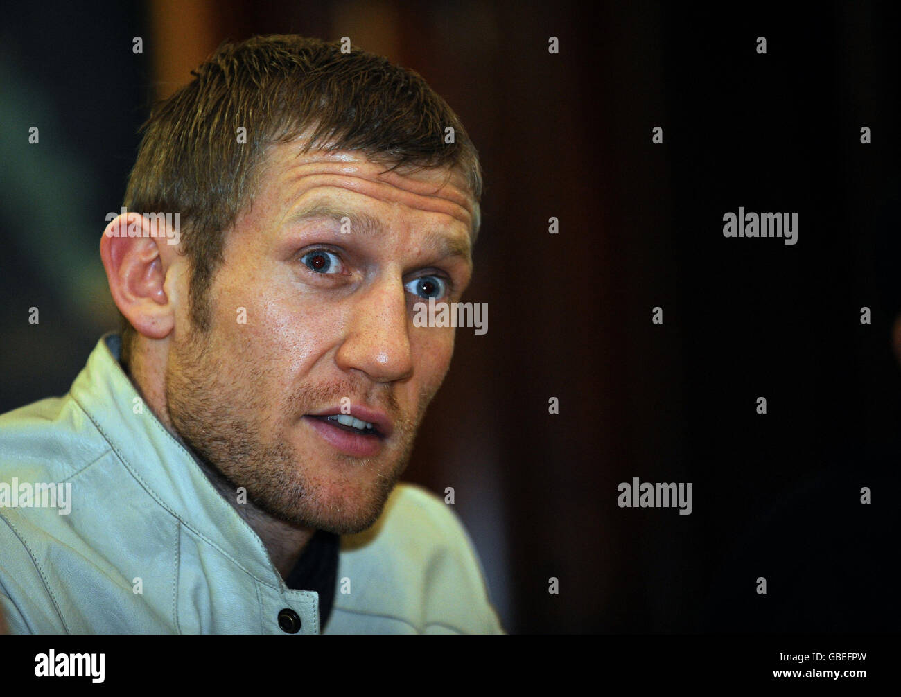 Olympic bronze medal winner Tony Jeffries during a press conference at ...