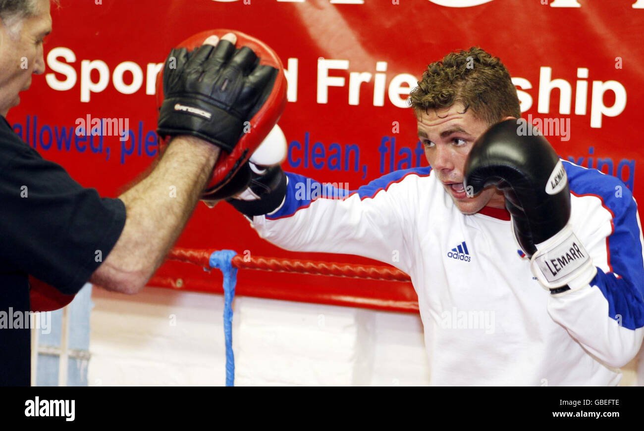 Boxing - Billy Joe Saunders Media Work-Out - The Peacock Gym Stock ...
