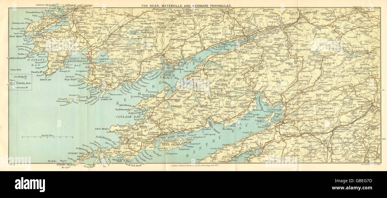 Bantry ireland map hi-res stock photography and images - Alamy