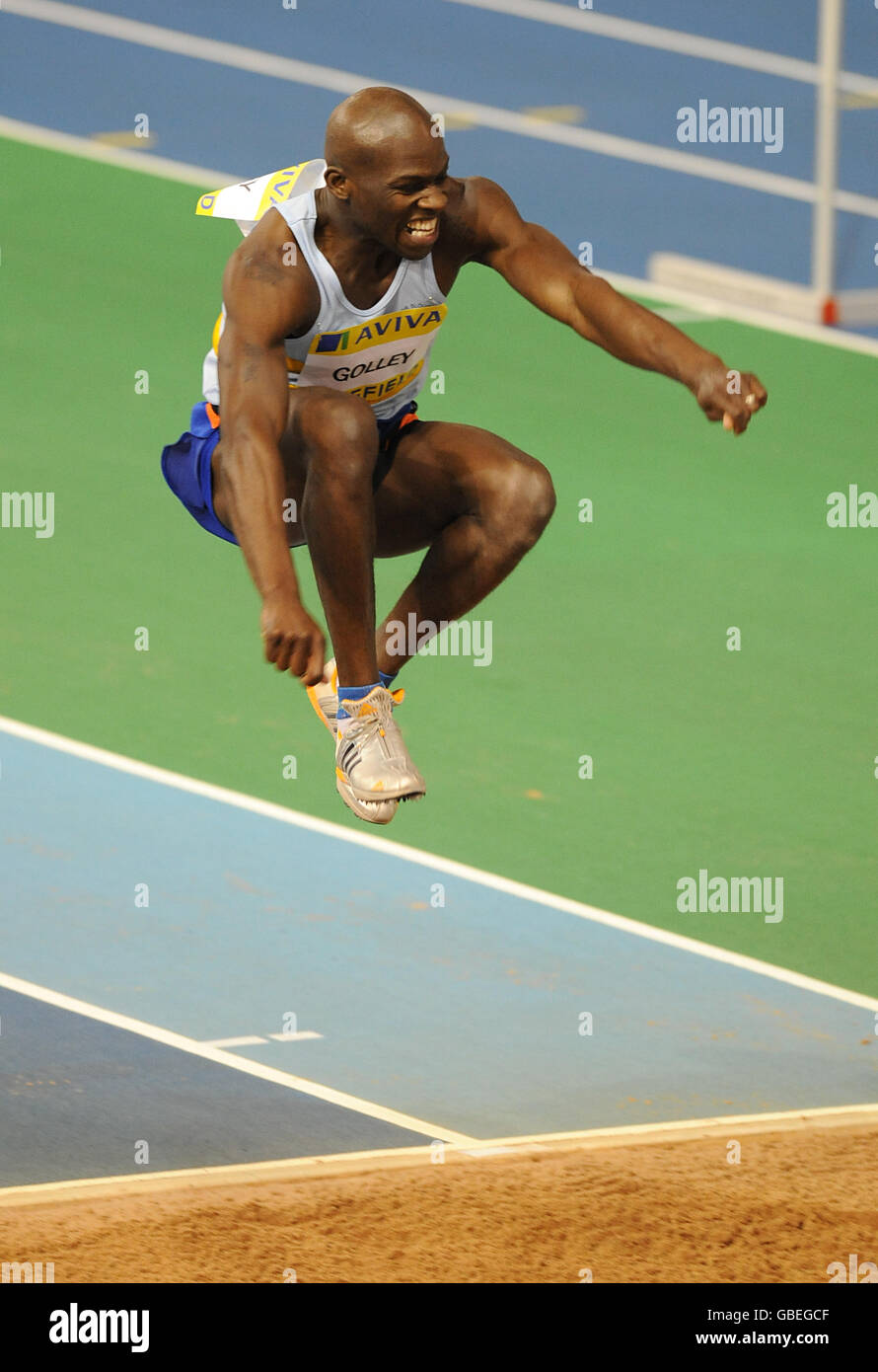 Julian golley during the mens triple jump hi-res stock photography and ...