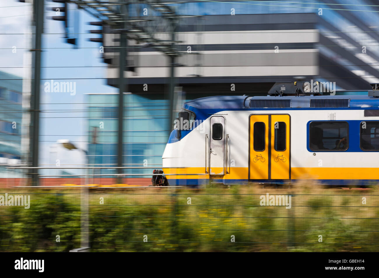 High speed train with motion blur hi-res stock photography and images ...