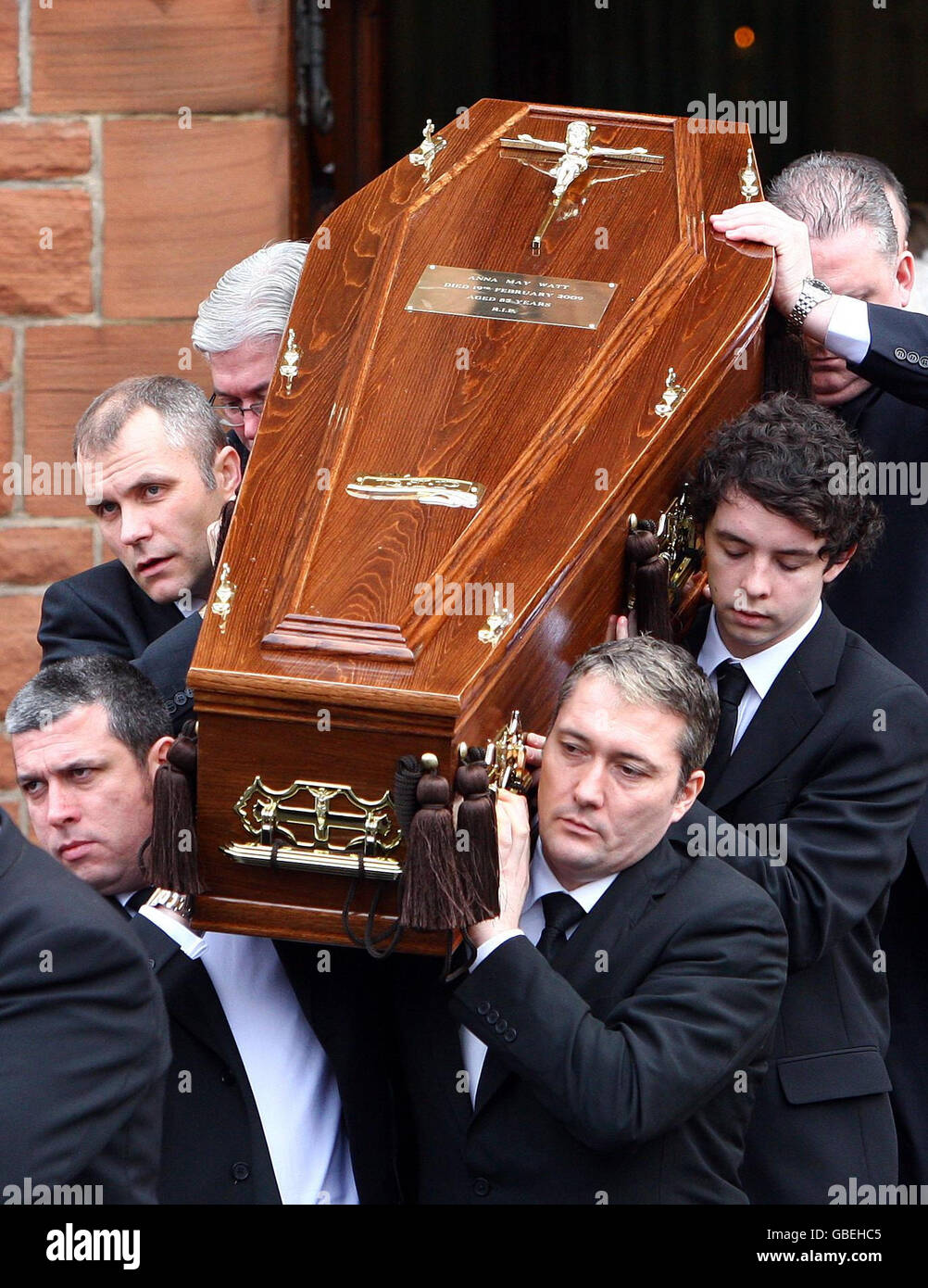 Funeral for variety star Anna Stock Photo - Alamy