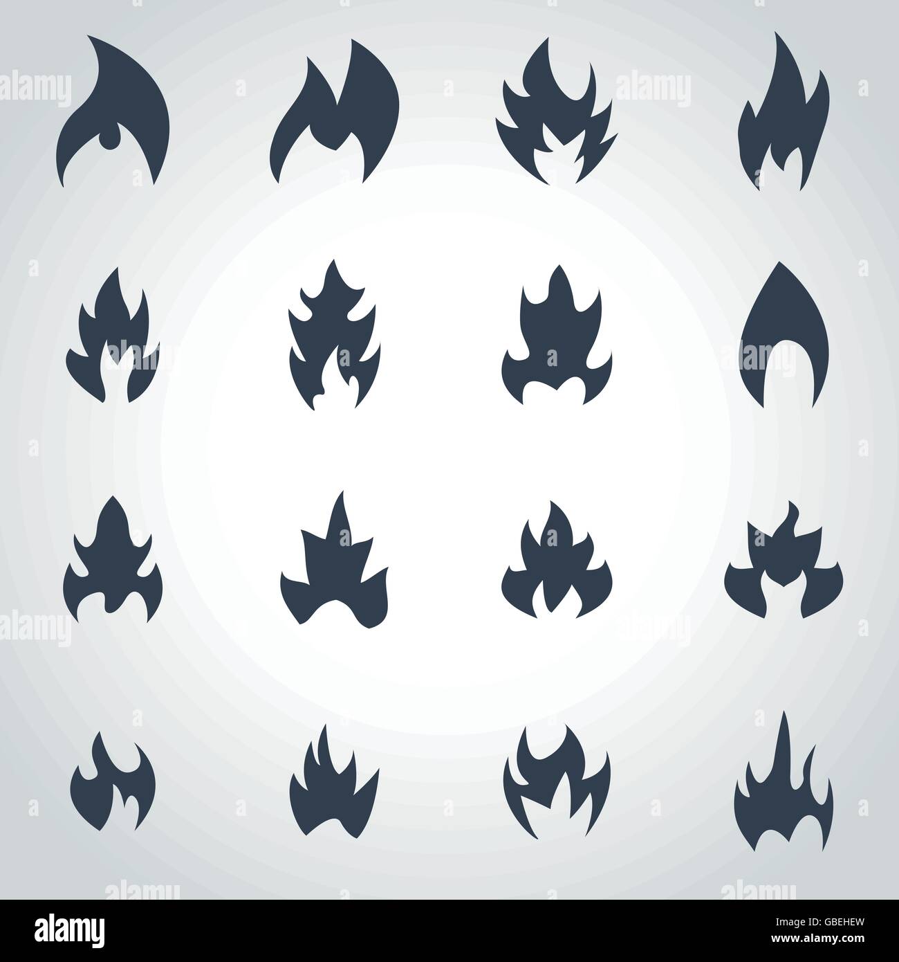 Vector black file icon set Stock Vector Image & Art - Alamy