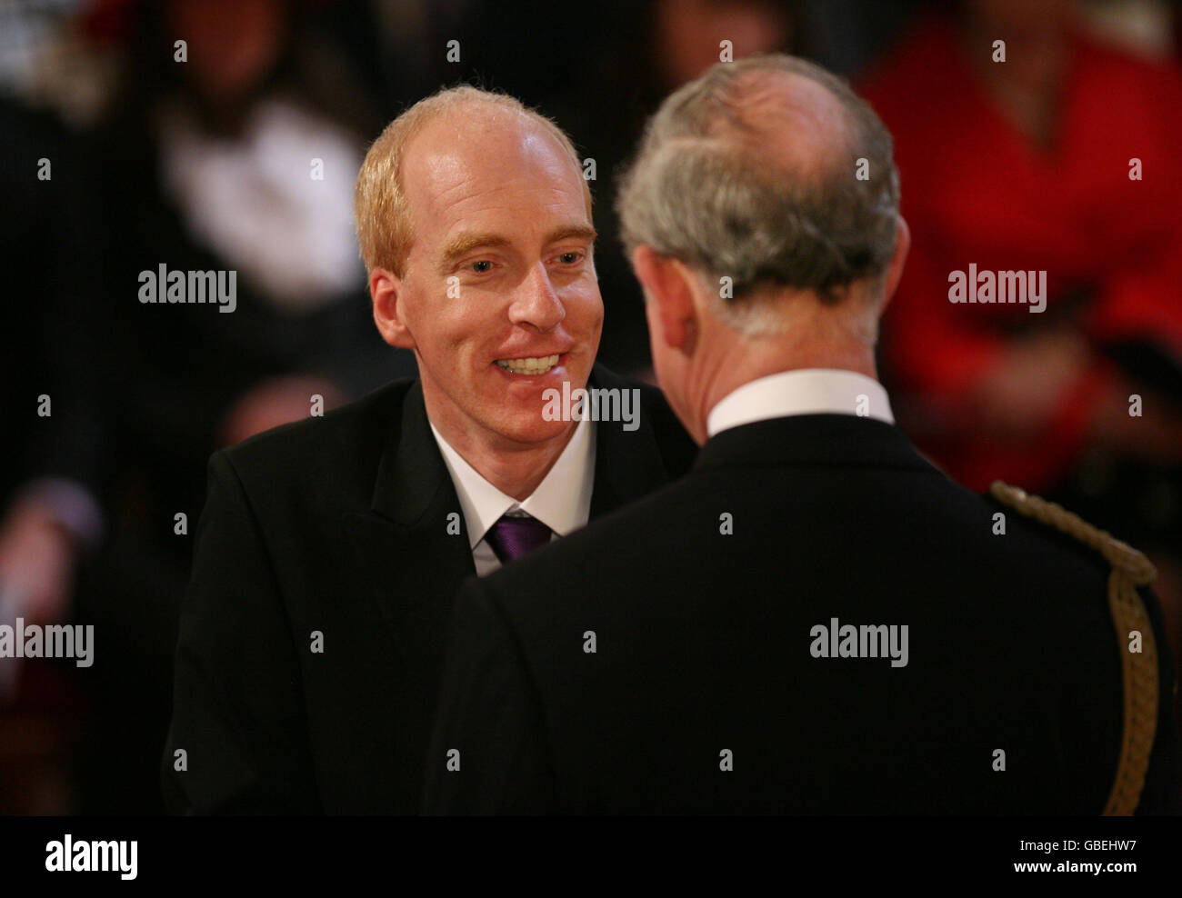 Simon Richardson the Olympic cycling gold medalist receives his MBE ...
