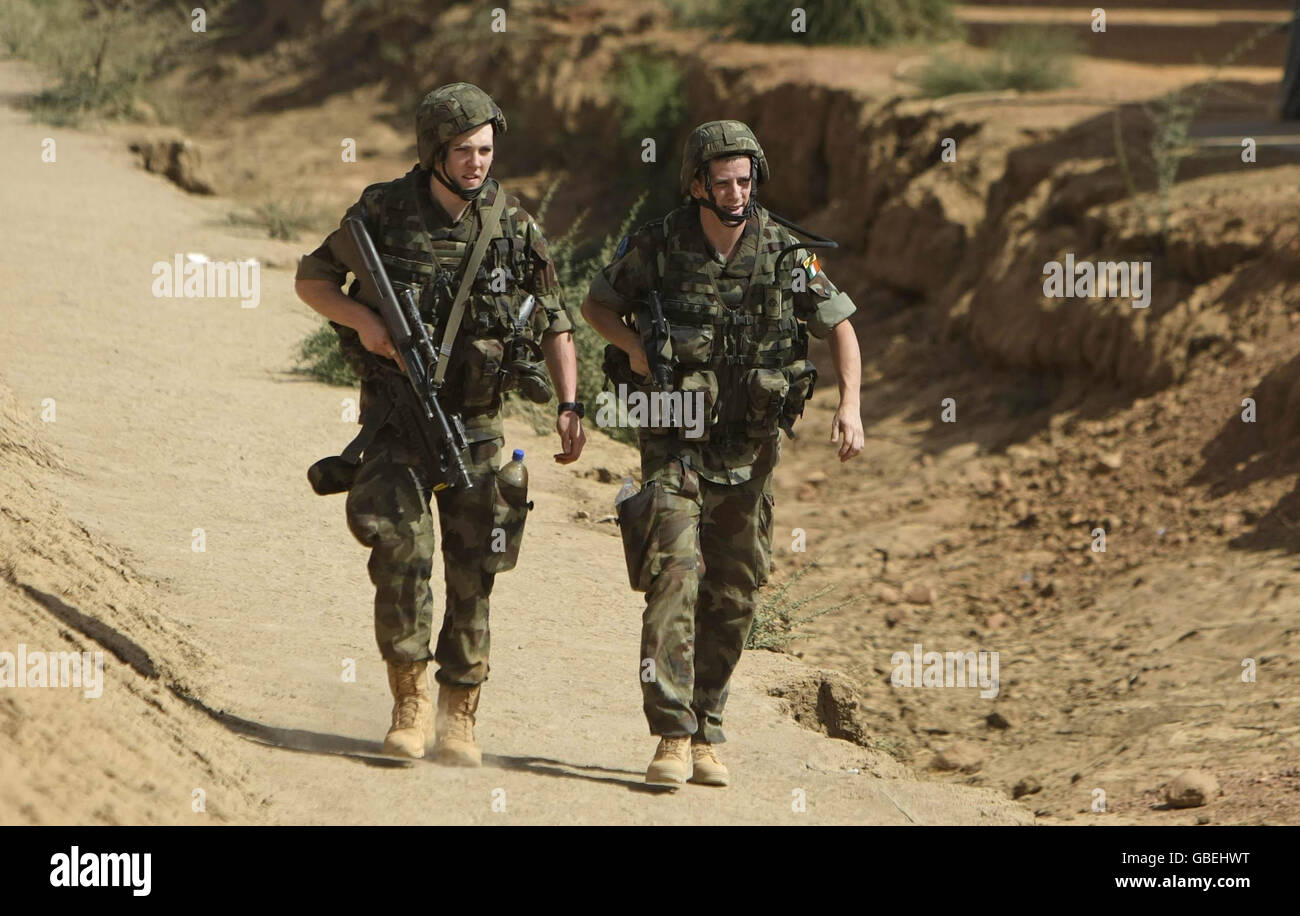 Irish Defence forces in Chad Stock Photo - Alamy