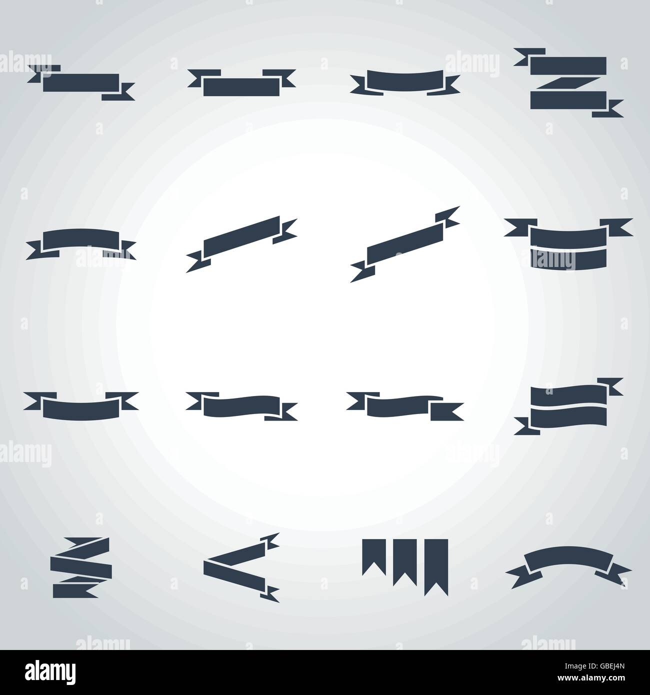 Vector black ribbon icon set Stock Vector Image & Art - Alamy
