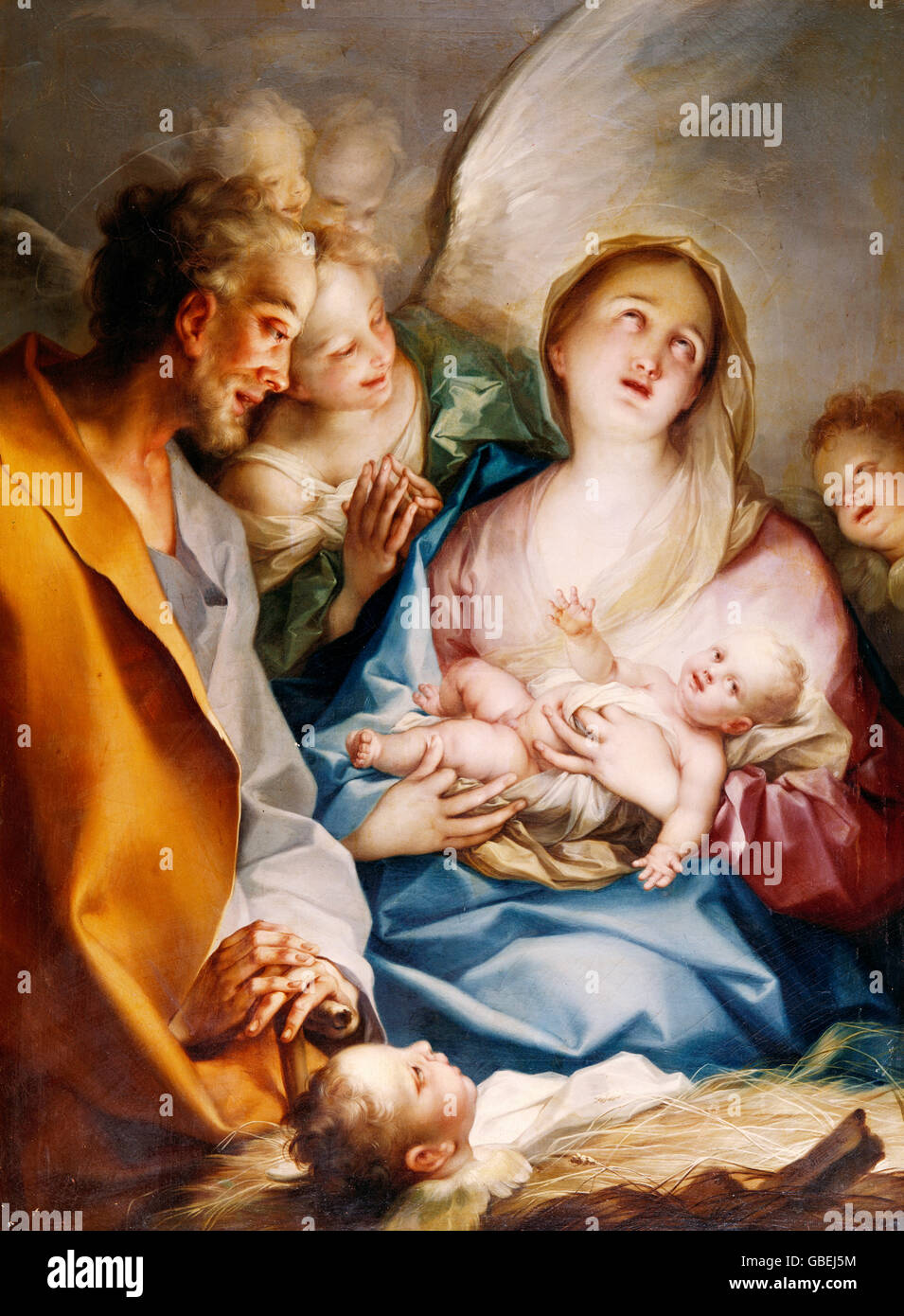 The Holy Night by Jacques Stella, 17th century Stock Photo - Alamy