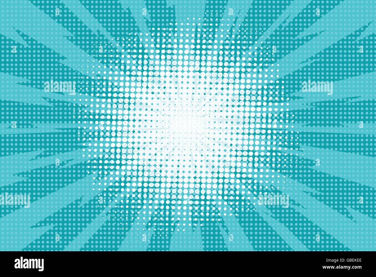 Blue pop art retro background with exploding rays of lightning c Stock Vector Image & Art - Alamy